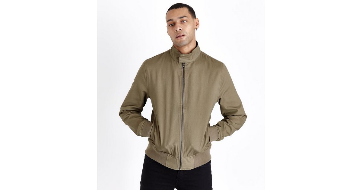 Khaki Harrington Jacket | New Look
