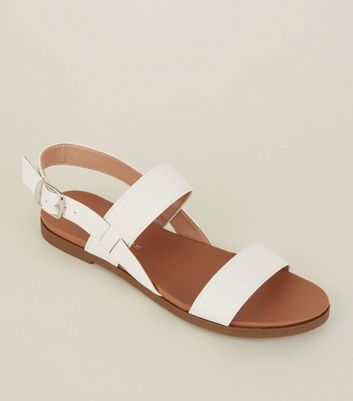 Sandales plates Femme | Mules & sandales en cuir | New Look
