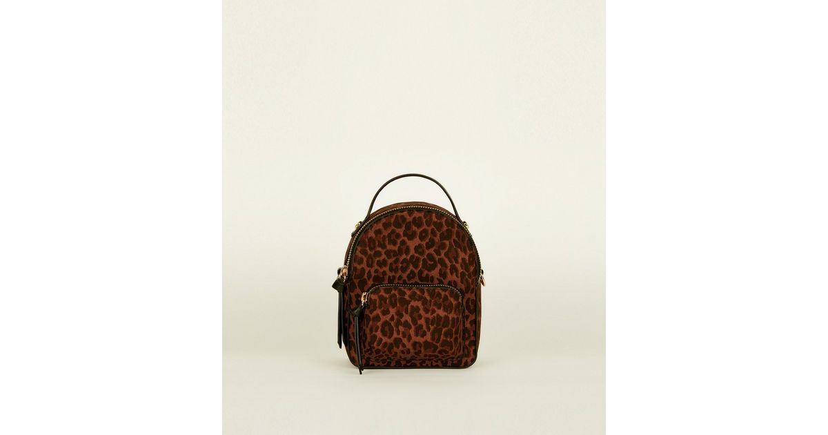 Brown Convertible Leopard Print Micro Backpack | New Look