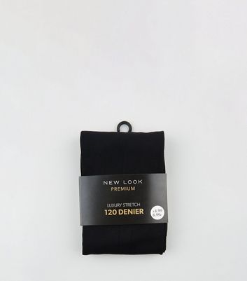 Black Premium 120 Denier Tights | New Look