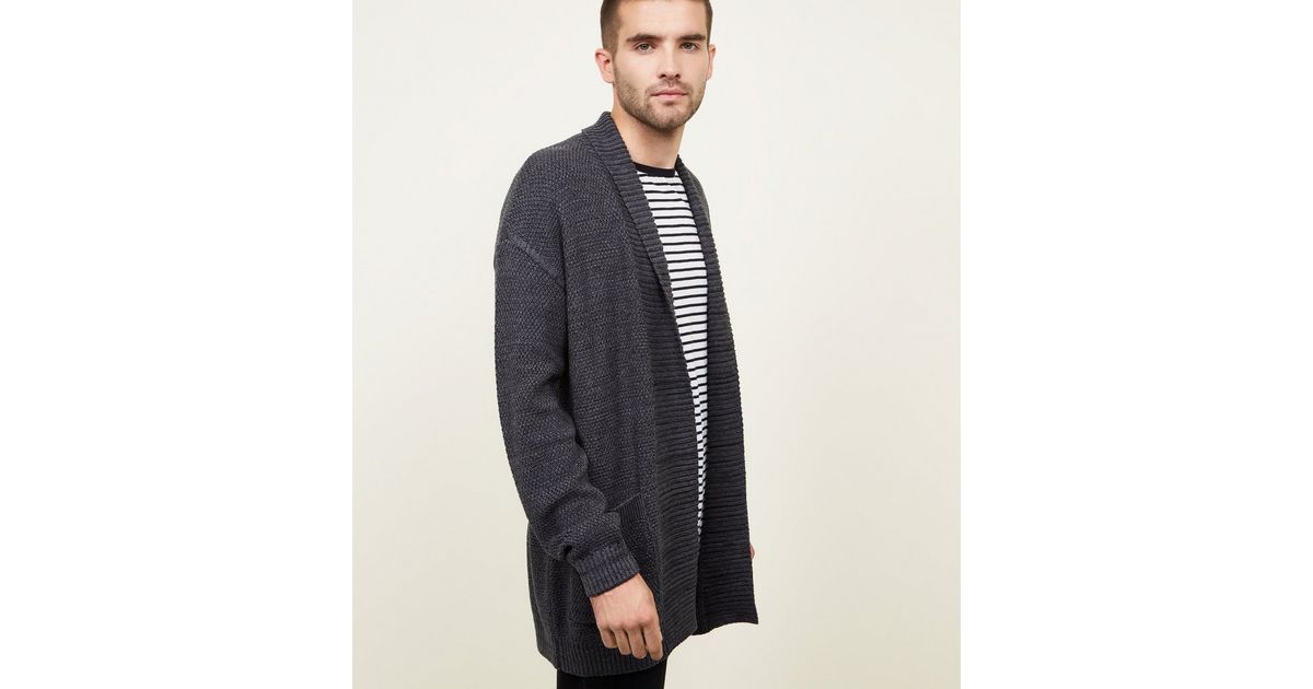 Grey Dropped Sleeve Cardigan | New Look
