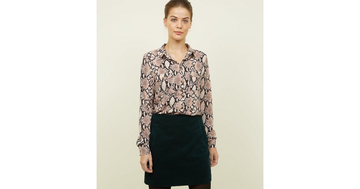 Dark Green Corduroy Mini Skirt | New Look