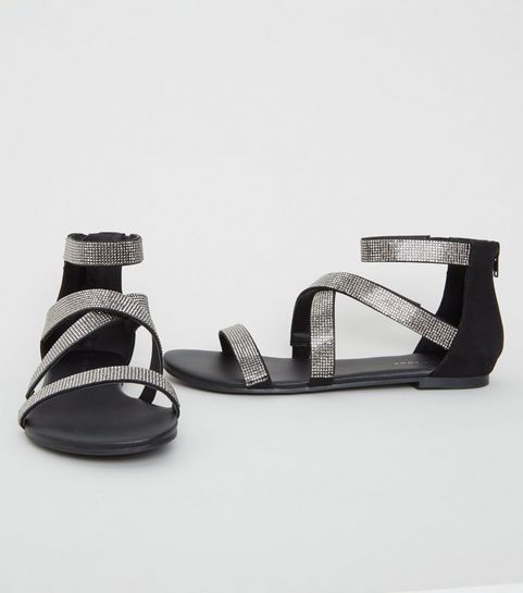 Sandales plates Femme | Mules & sandales en cuir | New Look