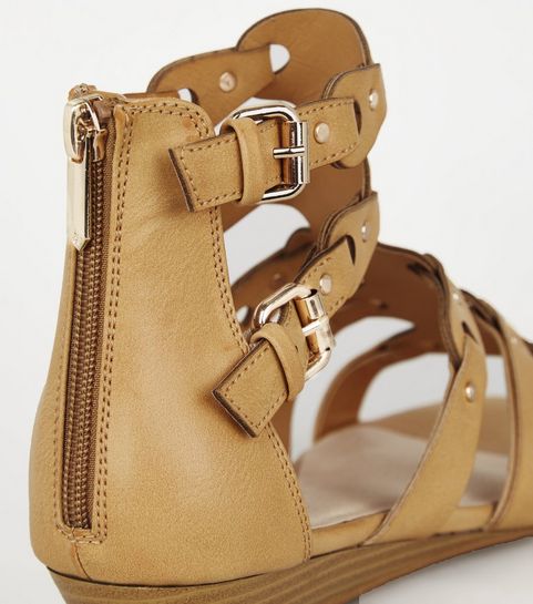 Sandales plates Femme | Mules & sandales en cuir | New Look