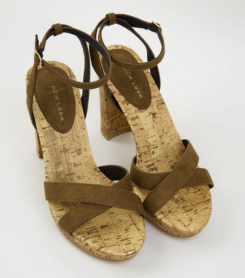 Sandales à talons | Sandales à brides & à lanières | New Look