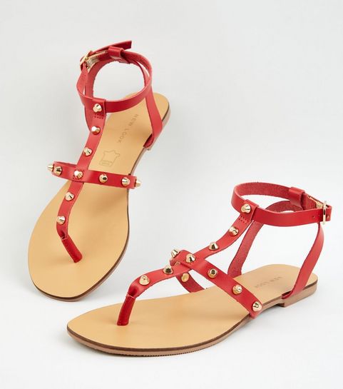 Sandales plates Femme | Mules & sandales en cuir | New Look