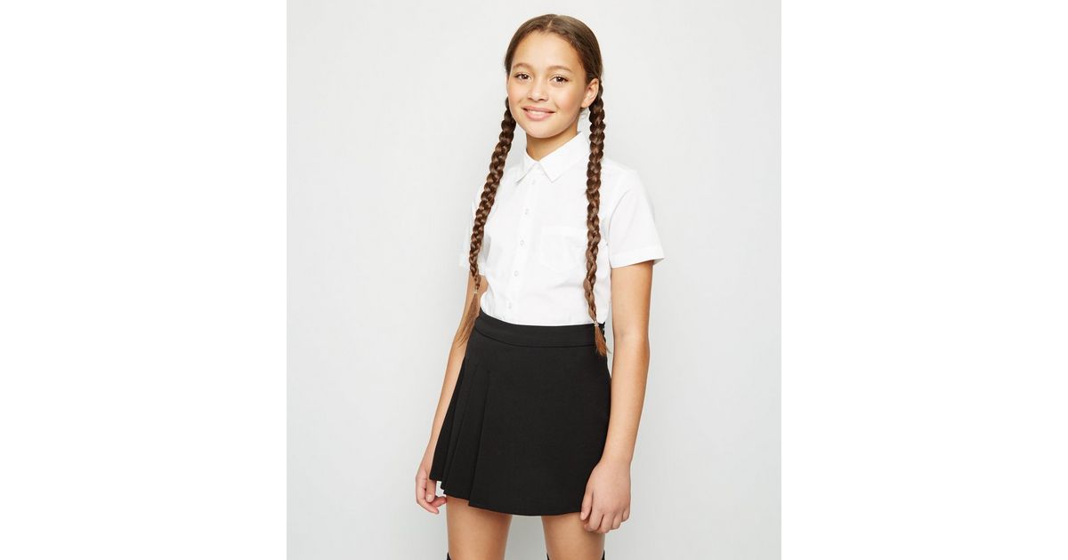Girls Black Skort | New Look