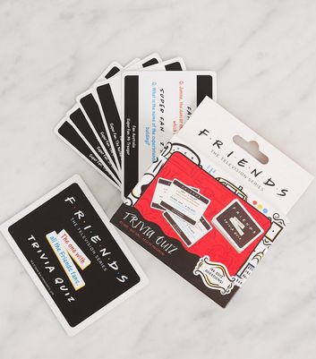 White Logo Friends Trivia Game Cards | New Look