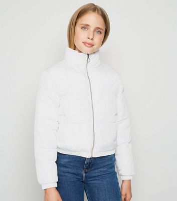 Girls White Puffer Jacket | New Look