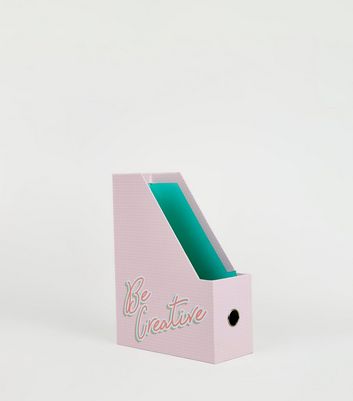 Pink Be Creative File Holder | New Look