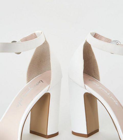 White Heels | White Stilettos & White Platform Heels | New Look