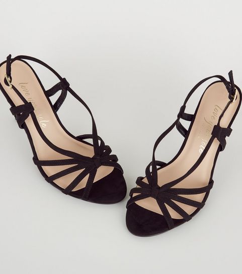 Sandales à talons | Sandales à brides & à lanières | New Look