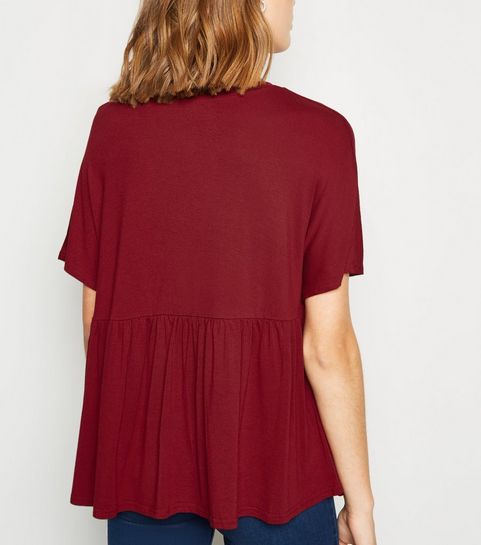 Red Tops | Wine Red, Maroon & Burgundy Tops | New Look