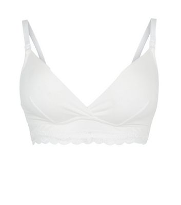 Maternity Cream Nursing Bralette | New Look