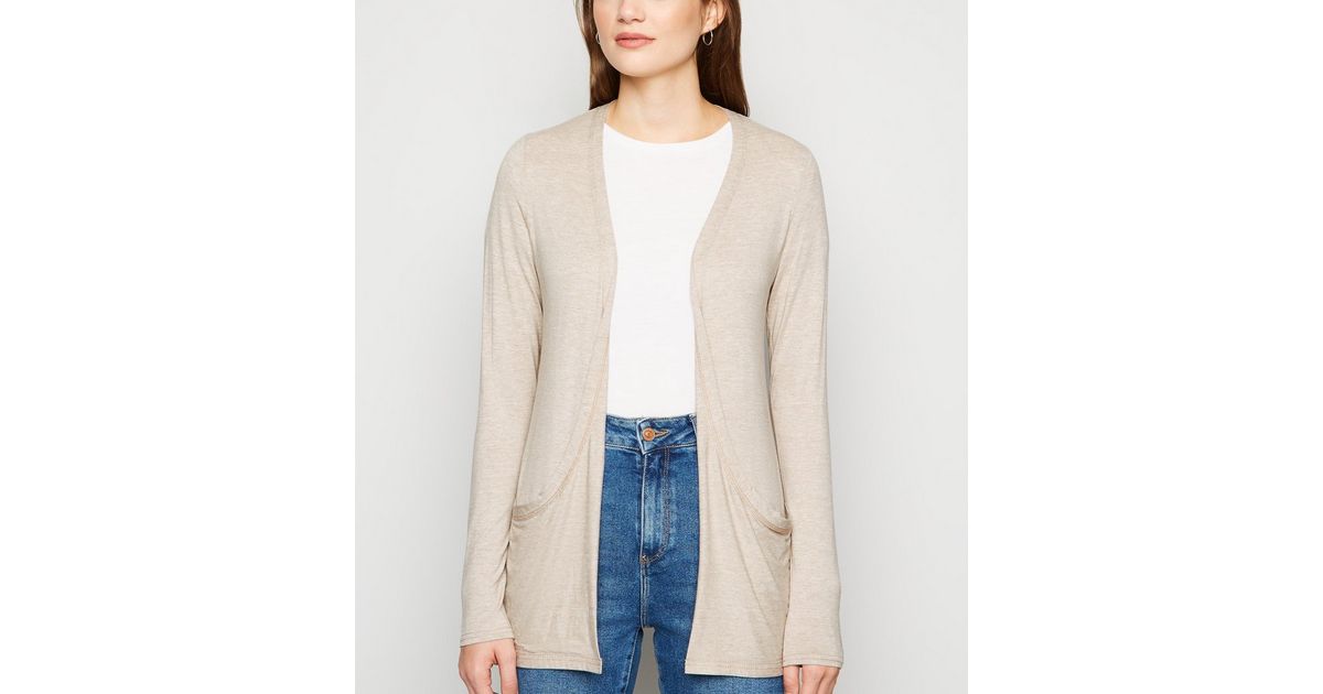 Cream Longline Cardigan | New Look