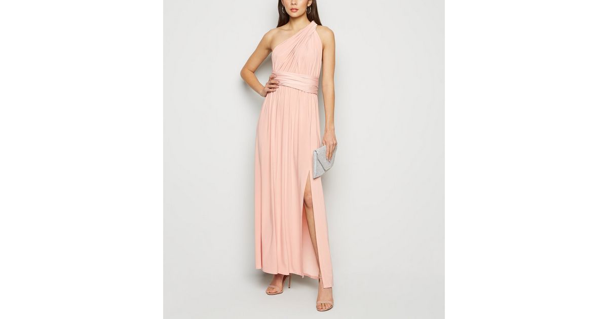 Pale Pink Multi Way Wrap Maxi Dress | New Look