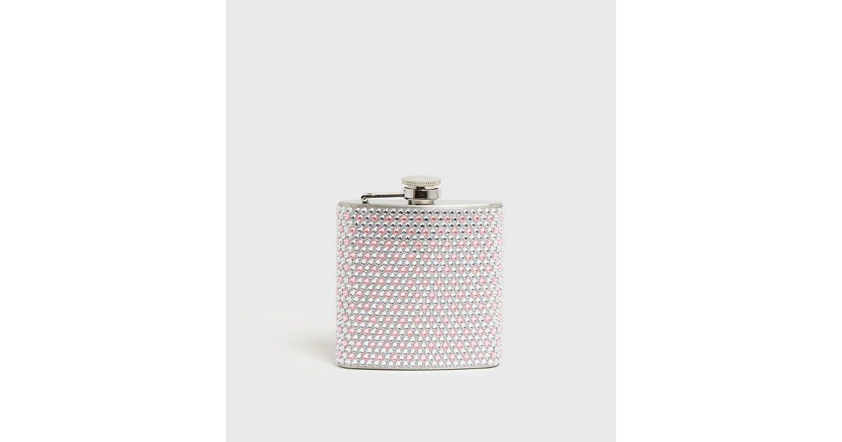 Crystal Effect Diamanté Hip Flask | New Look