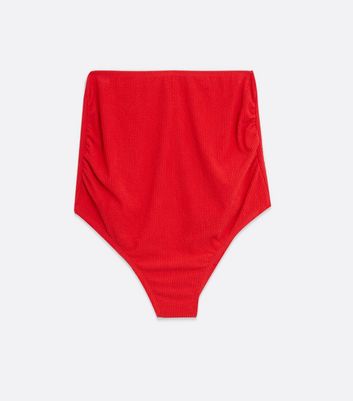 Maternity Red Over Bump Bikini Bottoms | New Look