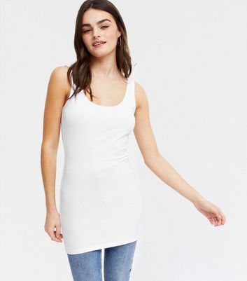 White Long Vest | New Look