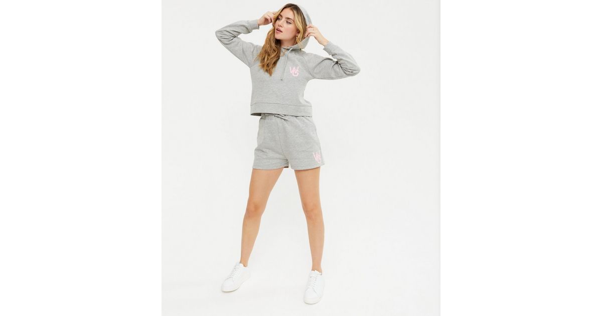 Wednesday's Girl Grey WG Logo Shorts | New Look