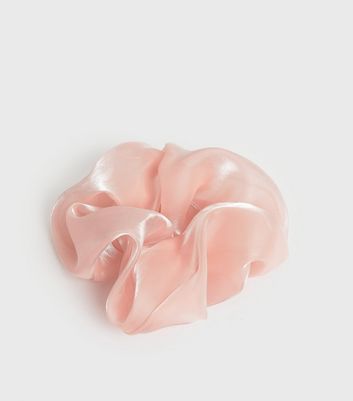 Mid Pink Organza Scunchie | New Look