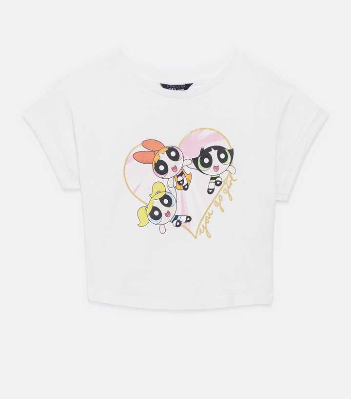 Powerpuff Girls T Shirt The Powerpuff Girls Pink Hearts Circle T Shirt