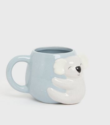 Pale Blue Hugging Koala Mug | New Look