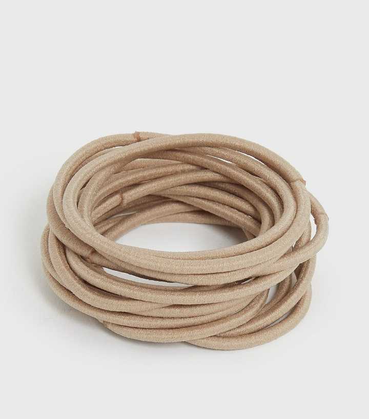 15 Pack Cream Hair Bands | New Look