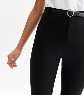 Girls black skinny trousers store