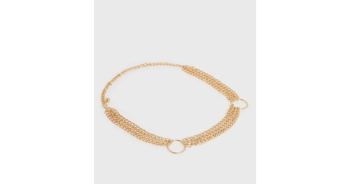 Gold Layered Chain Belt | New Look