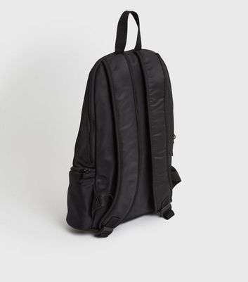 Black Clip Front Backpack | New Look