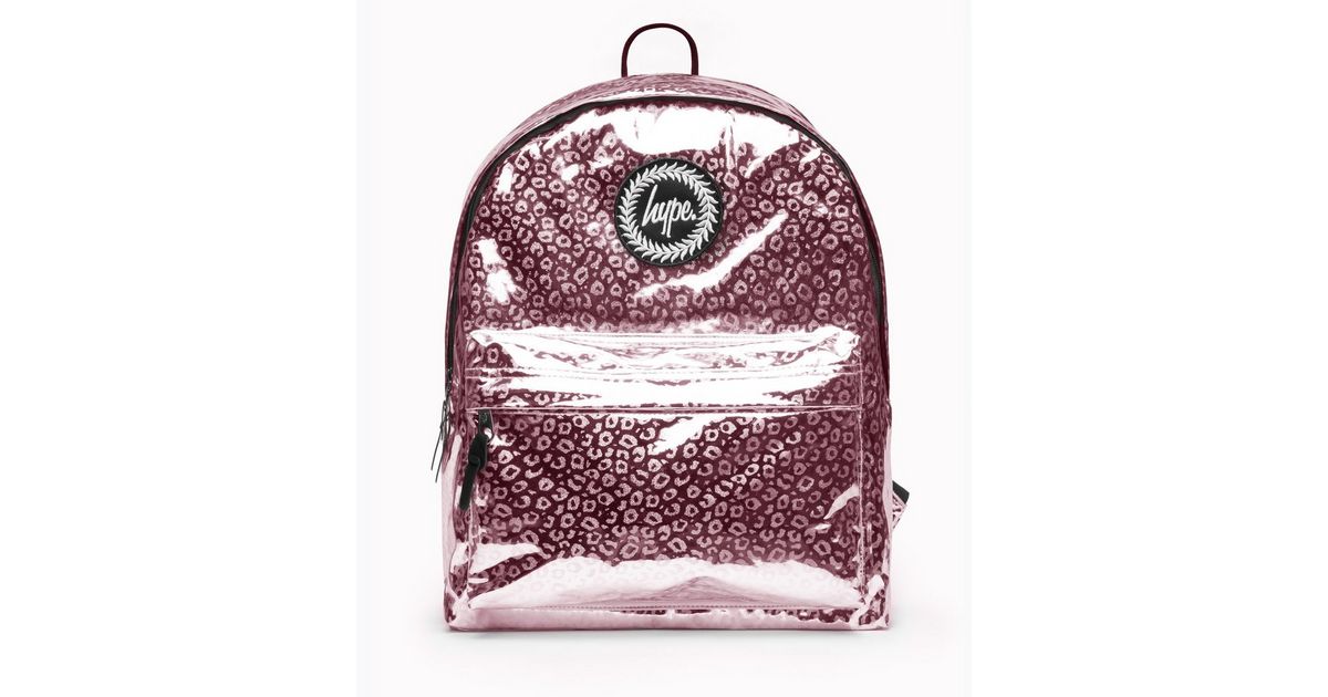 HYPE KIDS Pink Leopard Print Holographic Backpack | New Look