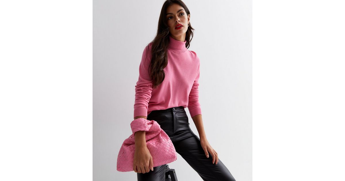 Public Desire Pink Woven Tote Bag | New Look