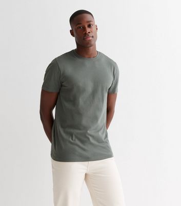Khaki Crew Neck T-Shirt | New Look