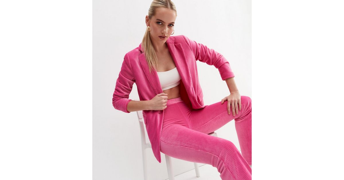 ONLY Mid Pink Cord Blazer | New Look