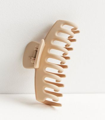Camel Matte Banana Hair Claw Clip | New Look