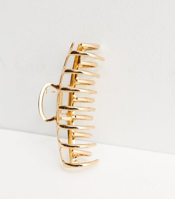 Gold Metal Banana Hair Claw Clip | New Look