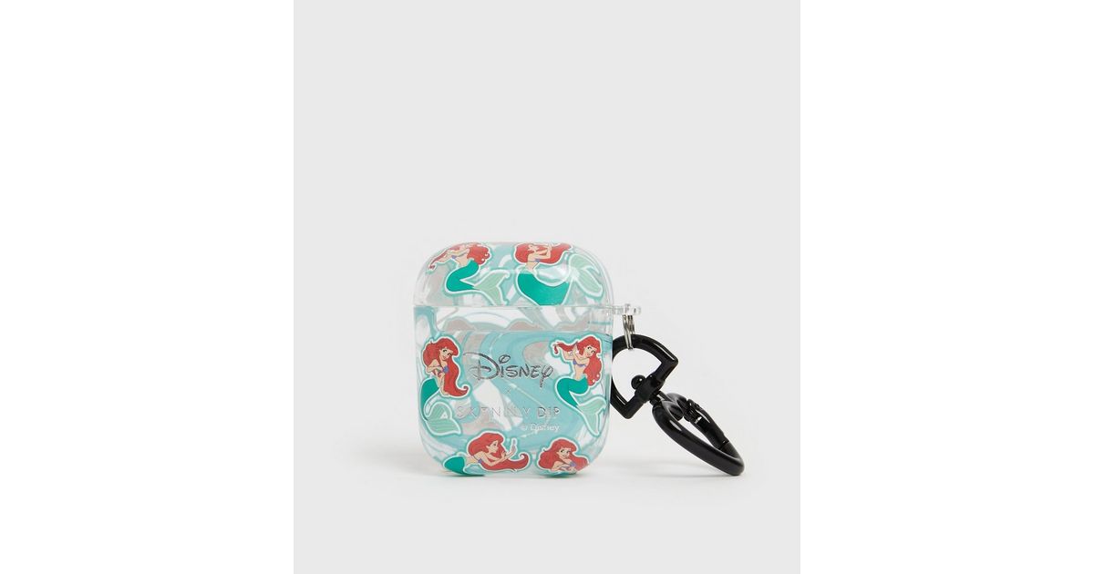 Skinnydip Green Swirl Disney Ariel AirPod Case | New Look