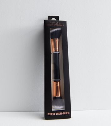 Rose Gold Double Ended Brush | New Look