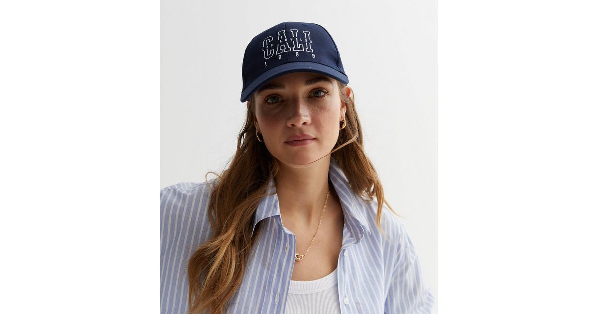 Navy Embroidered Los Angeles Logo Cap | New Look