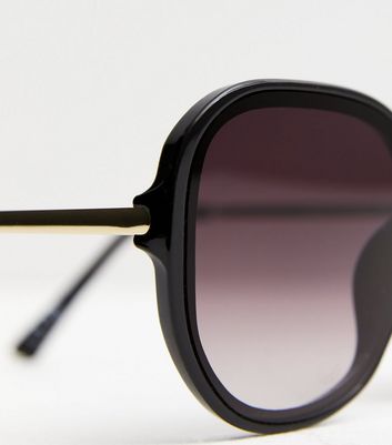 Black Square Frame Sunglasses | New Look