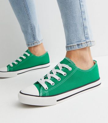 Womens green canvas shoes store