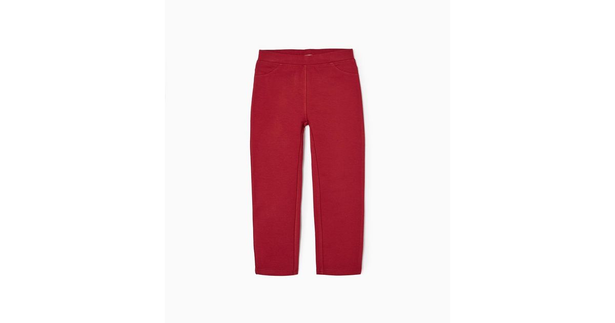Zippy Dark Red Jeggings | New Look