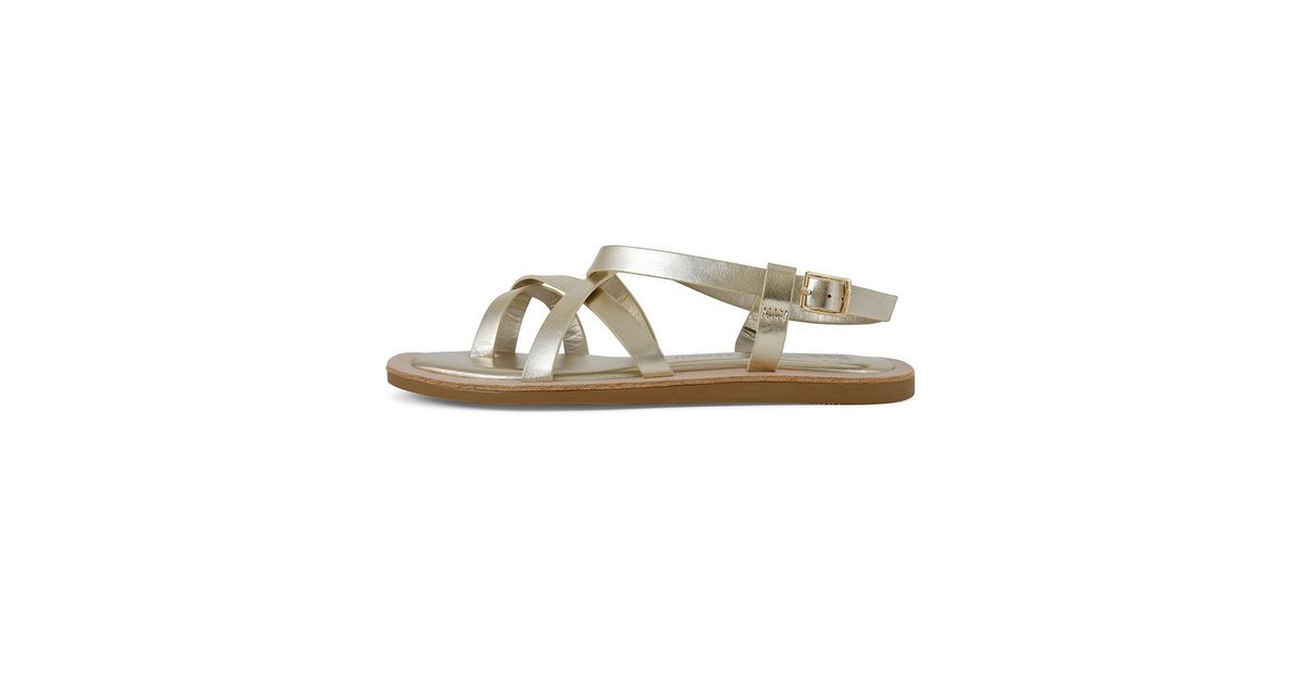 South Beach Gold Strappy Sandals | New Look