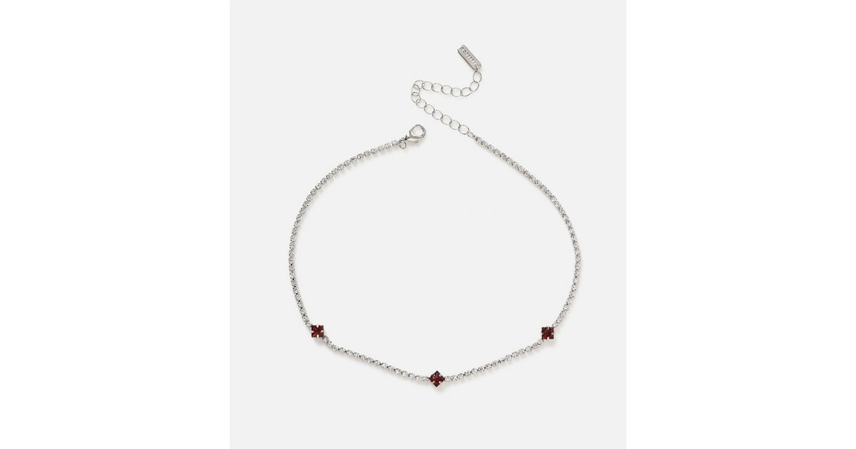 Freedom Pink Diamanté Choker | New Look