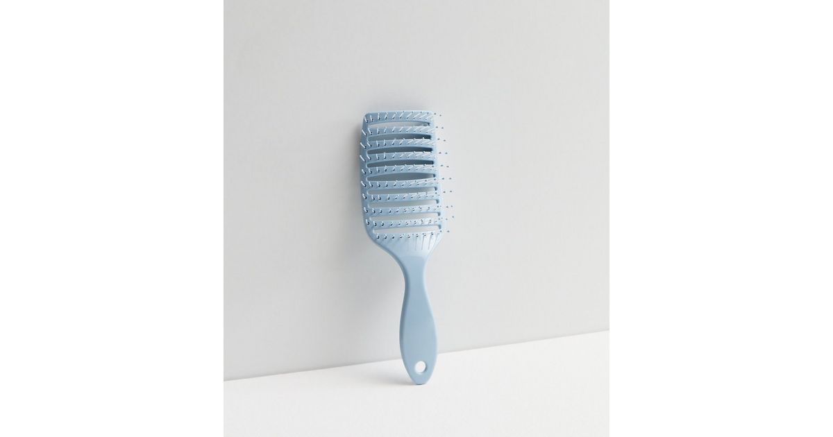 Pale Blue Flexible Hair Brush | New Look
