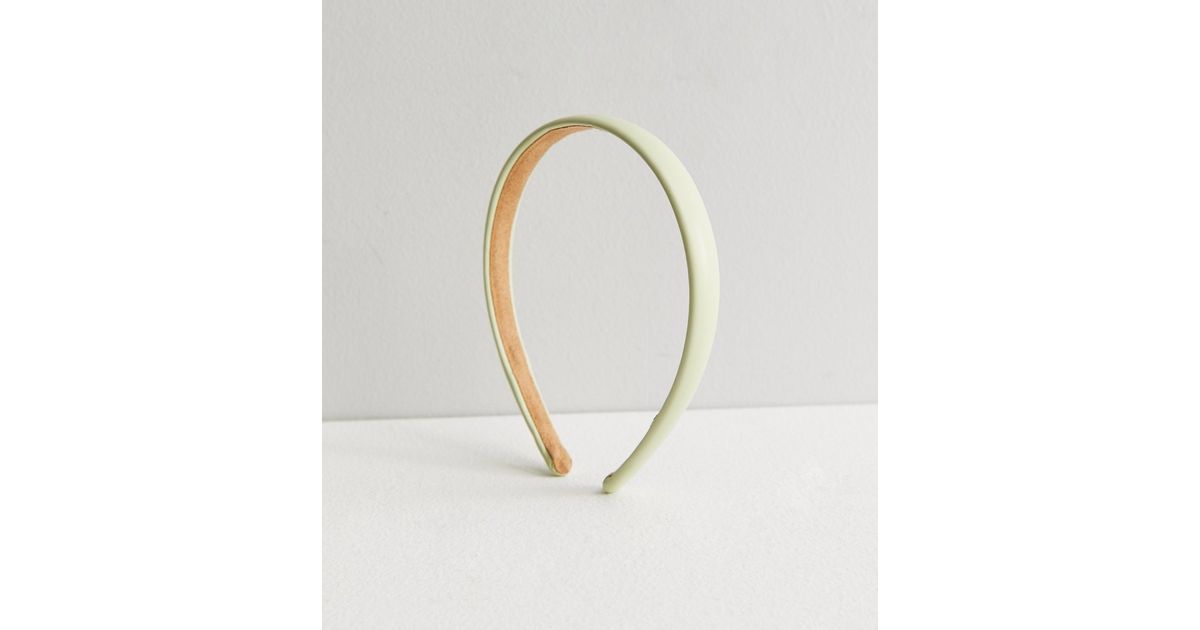Light Green Padded Headband | New Look