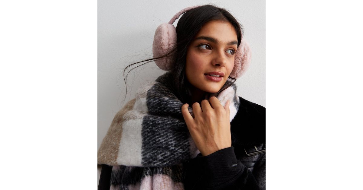 Pink Faux Fur Ear Muffs | New Look