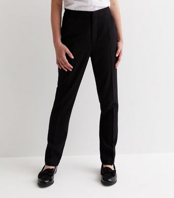 Girls 2 Pack Slim Fit School Trousers New Look