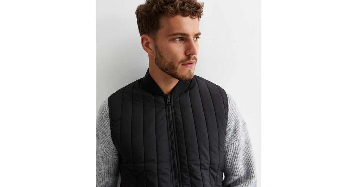 Jack & Jones Black Quilted Puffer Gilet | New Look